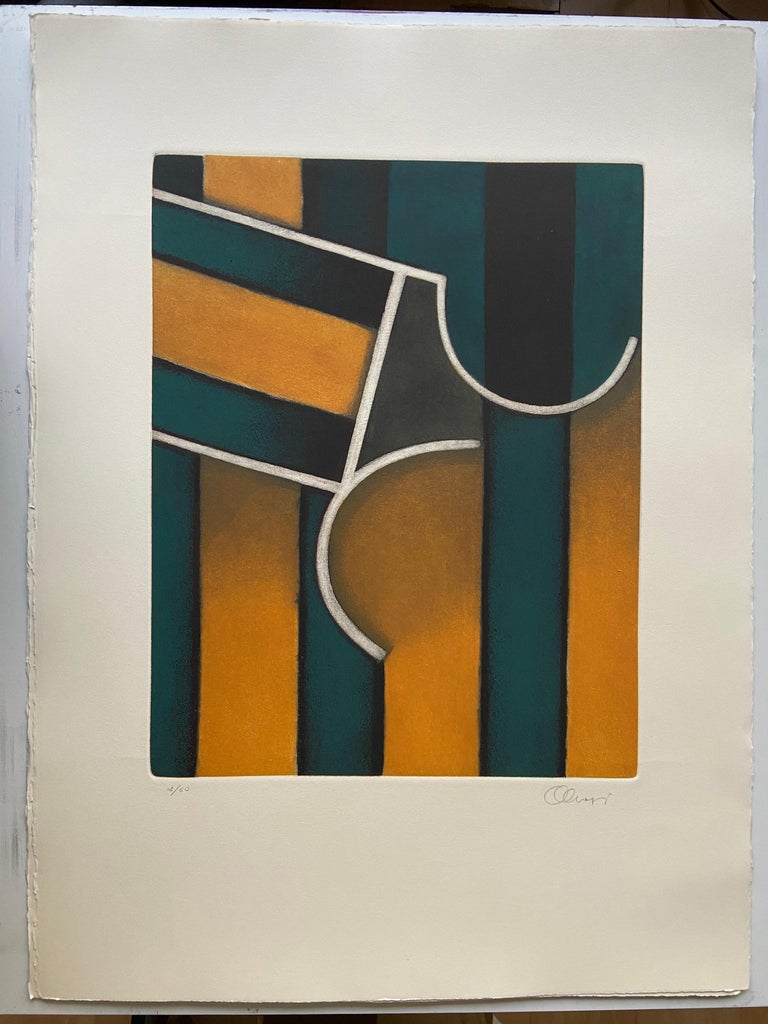 Perry Oliver - Lithograph - Cintas y sombras cruzadas - 1999 For Sale ...