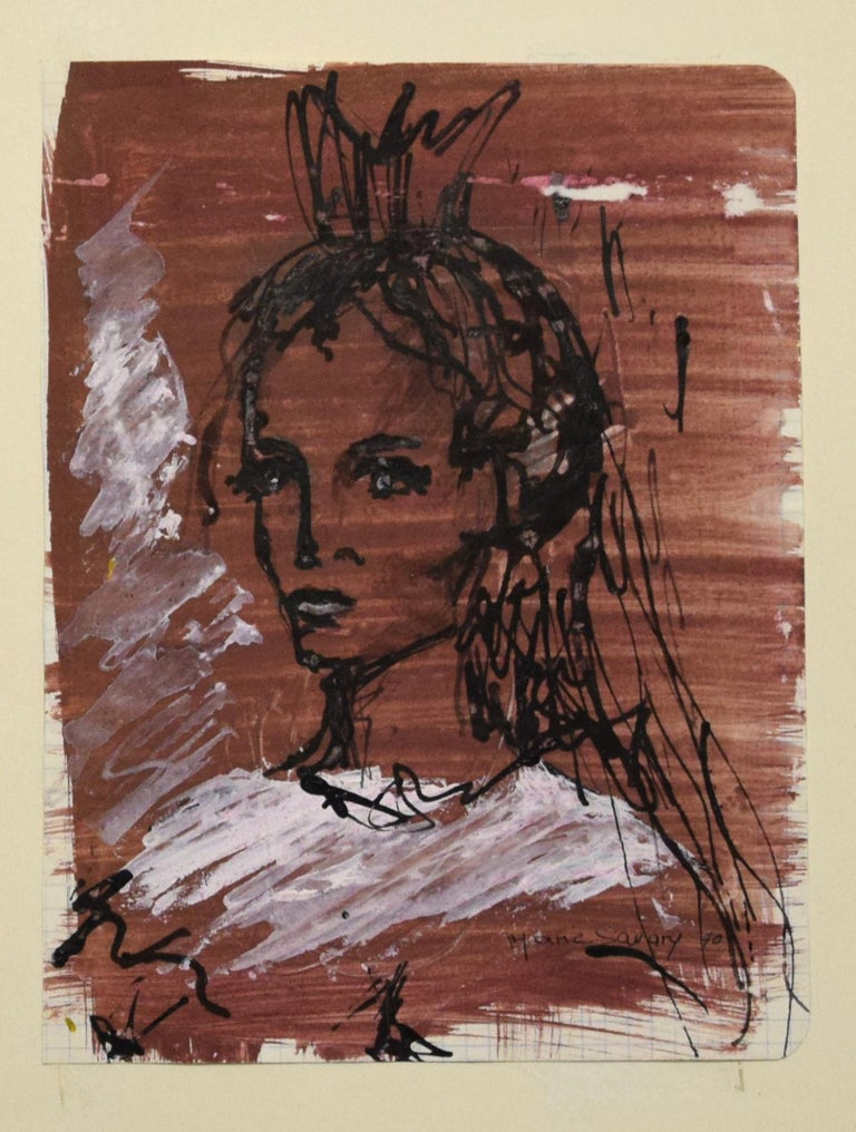 Marie Savary - Portrait of Young Woman at 1stDibs
