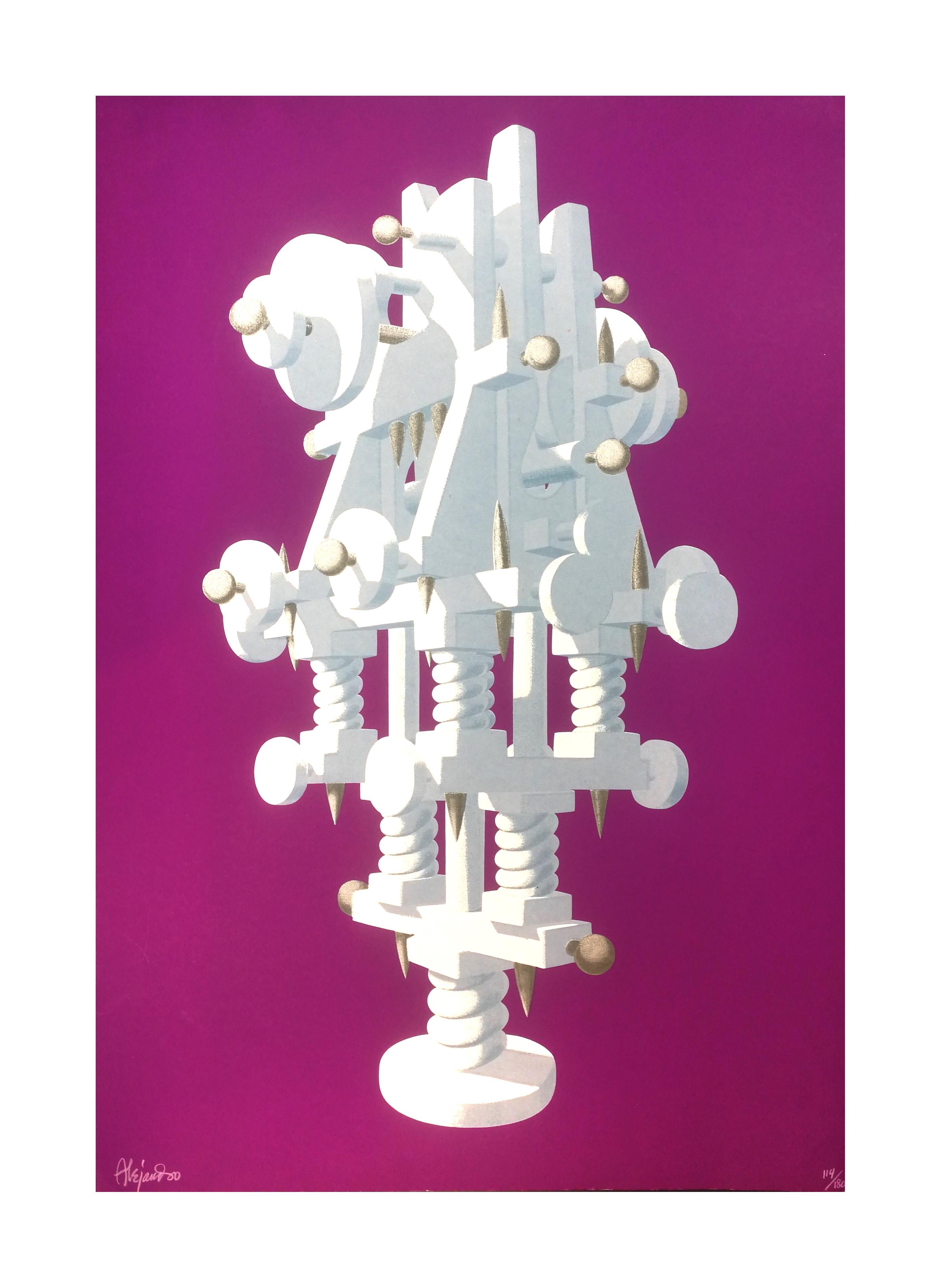 José Ramon Dìaz Alejandro - Totem Machine - Original Silkscreen by ...