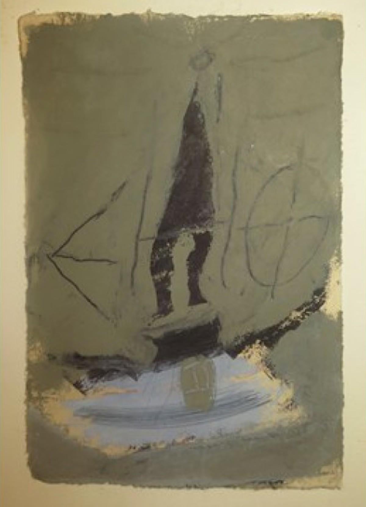 Jorge Camacho - Untitled - Original China Ink on Brown Paper - 1959 For ...