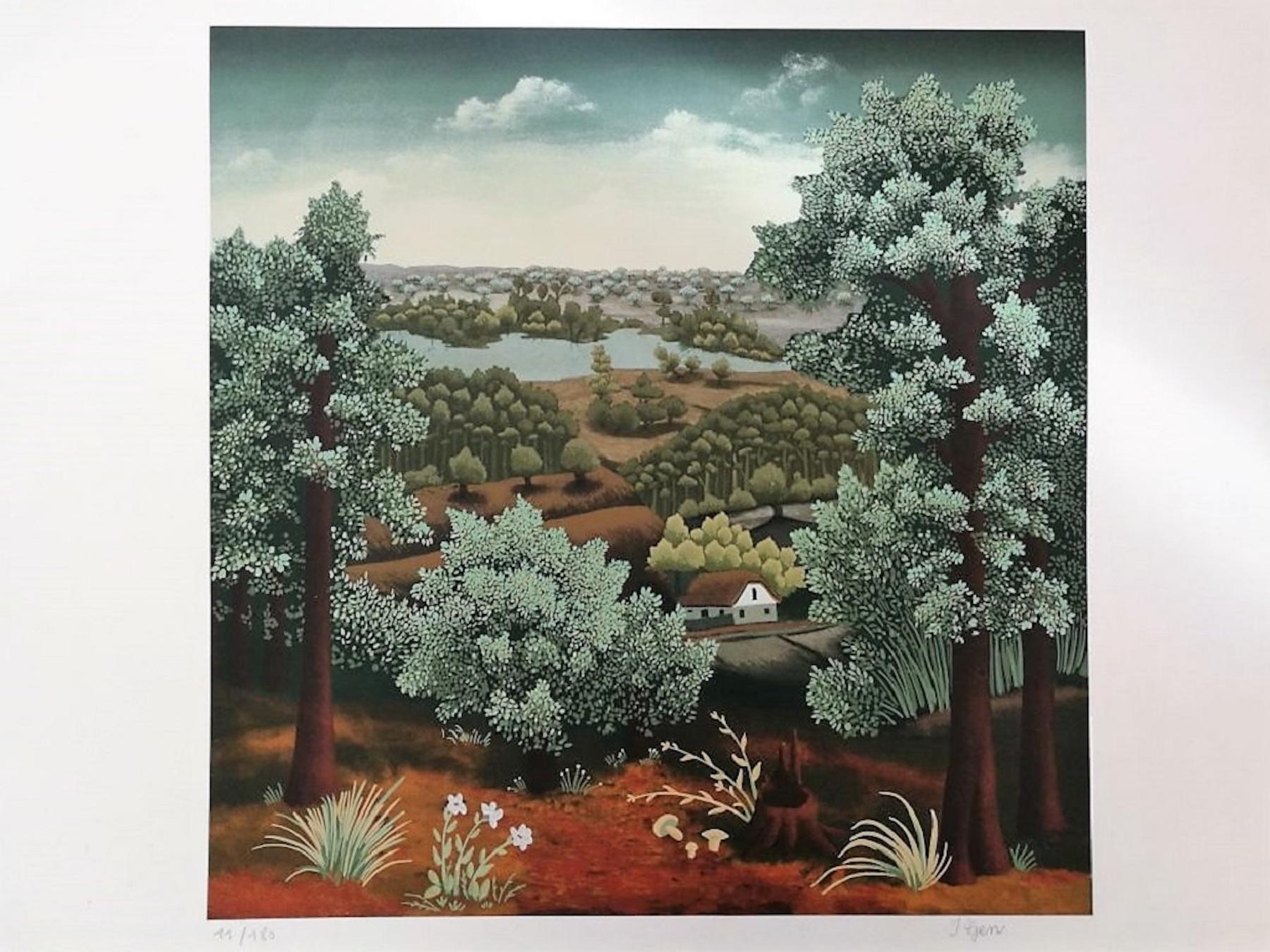 Ivan Generalic - Landscape - Original Lithograph by Ivan Generalic ...