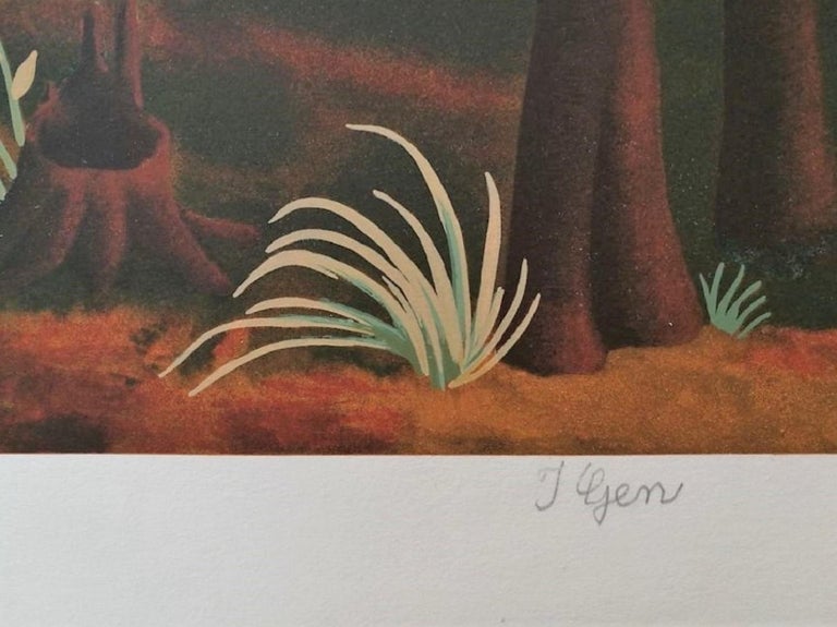 Ivan Generalic - Landscape - Original Lithograph by Ivan Generalic ...