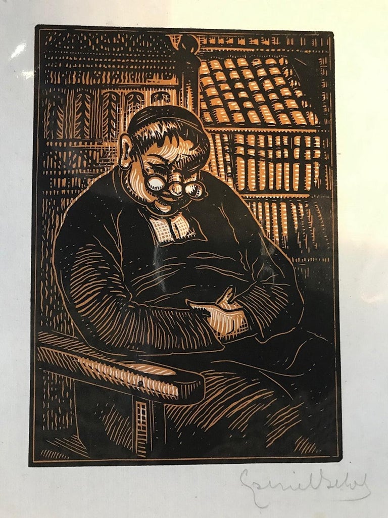 Gabriel Belot - The Priest - Original Lithograph by Gabriel Belot For ...