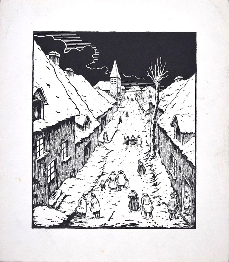 Lucie Navier - Nocturnal Village - Sérigraphie d'origine de Lucie ...