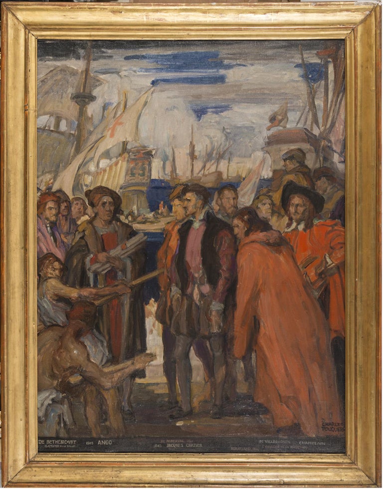 Charles Dominique Fouqueray - The Arrival of Cristoforo Colombo ...