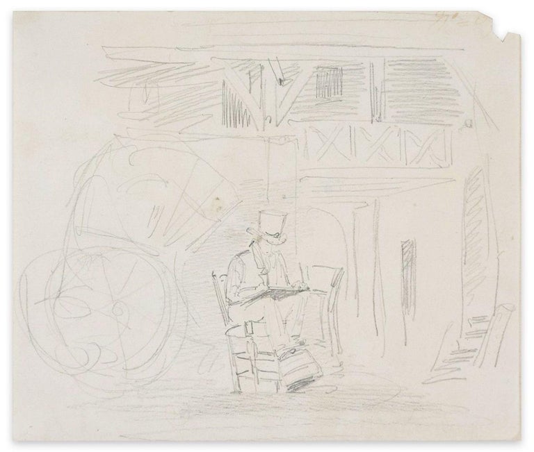 Louis Emile Adan - Drawing Artist - Original Pencil Drawing by L.E ...