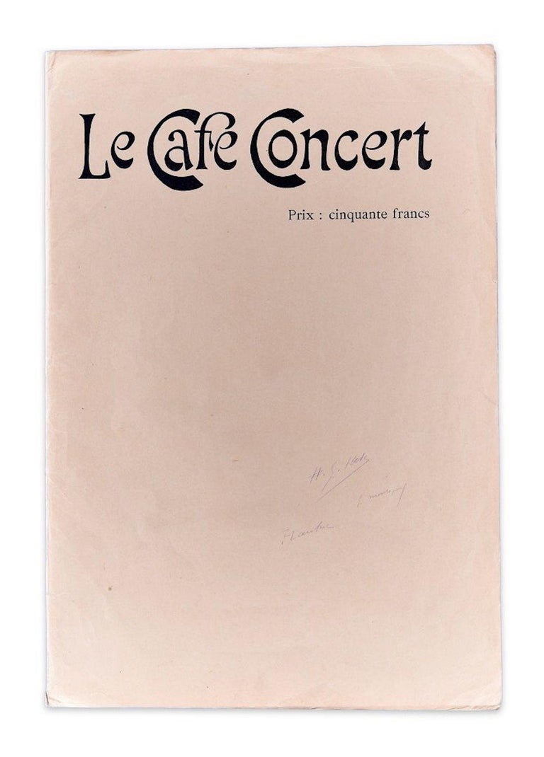Henri de Toulouse-Lautrec - Le Café-Concert - Cover and Portfolio Book ...