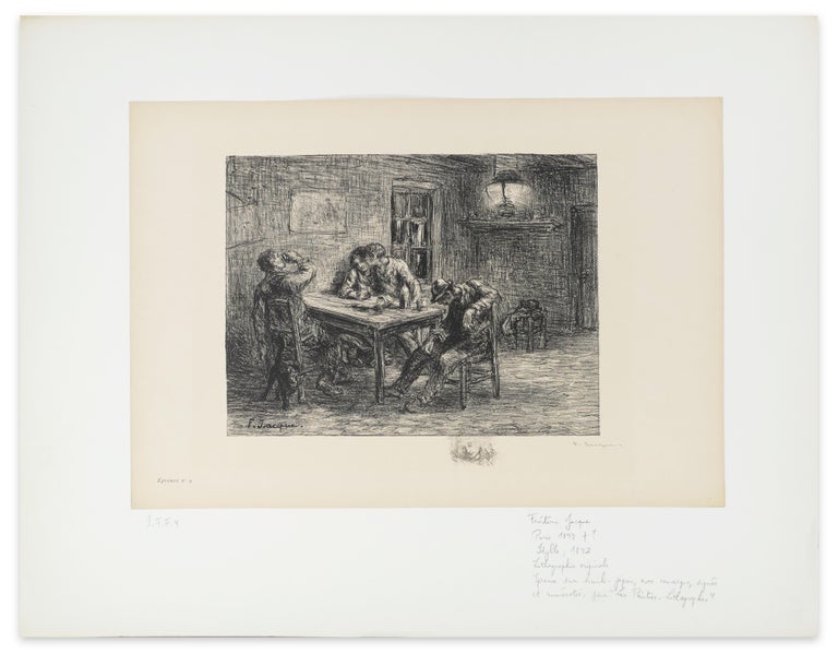 Frédérique Jacque - Idylle - Original Lithograph by F. Jacques - 1892 ...