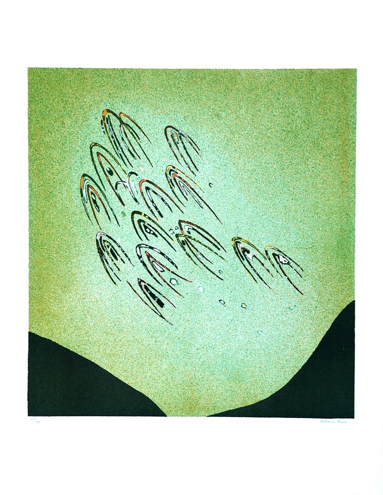 Antonio Rizzo - Figures in Flight - Lithograph by A. Rizzo - 1970 ca ...