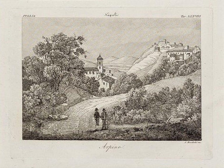 Alessandro Moschetti - Arpino - Etching by Alessandro Moschetti - 1843 ...