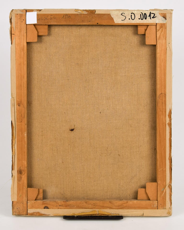 Carlo Socrate - Portrait of Lady - Original Oil on Canvas by Carlo ...