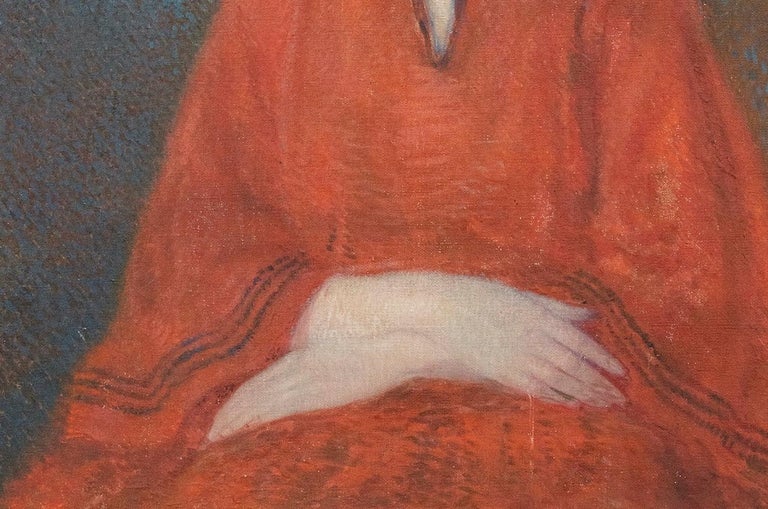 Emilia Bertolé - Female Portrait - Oil on Canvas by E. Bertolé - 1922 ...