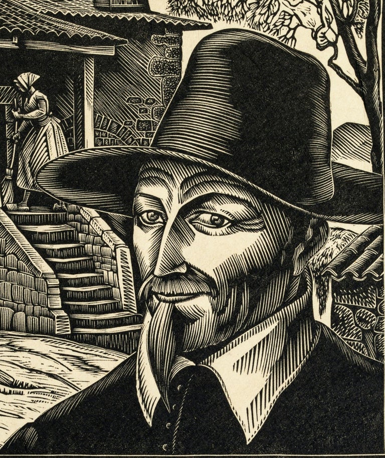 Jean Chieze - 1941 - Original Woodcut Prints by Jean Chieze - Mid 20th ...