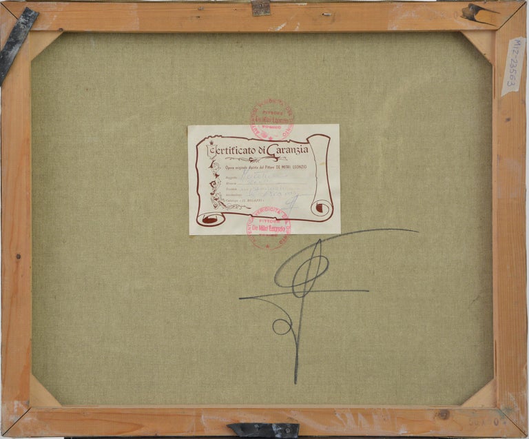 Leonzio De Mitri - The Market - Oil on Canvas by L. De Mitri - 1980s ...