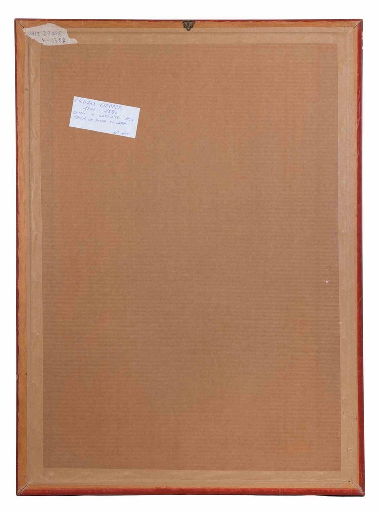 Erhard Klepper - A couple - Original drawing in china ink on paper by ...