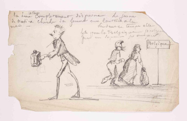 Charles Amedee de Noe (CHAM) - Figures - Original Drawing by CHAM ...