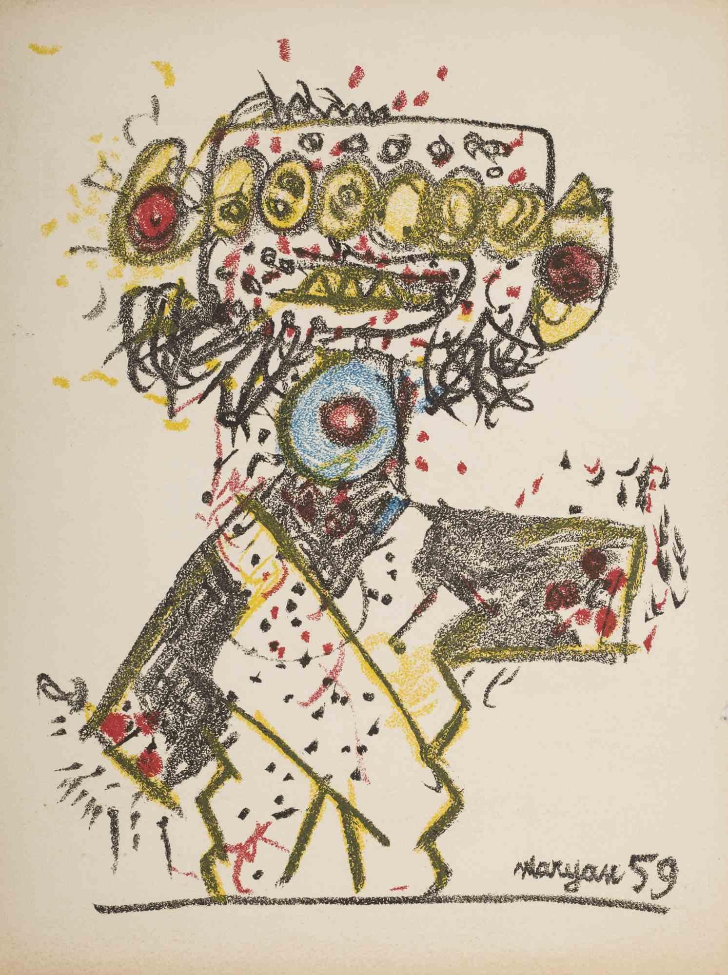 Maryan - Caractéristique - Aquarelle originale de Maryan - Milieu du ...