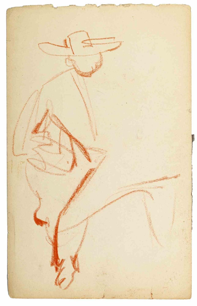 Unknown - Portrait - Pencil Drawing on Paper - Mid-20th Century For ...