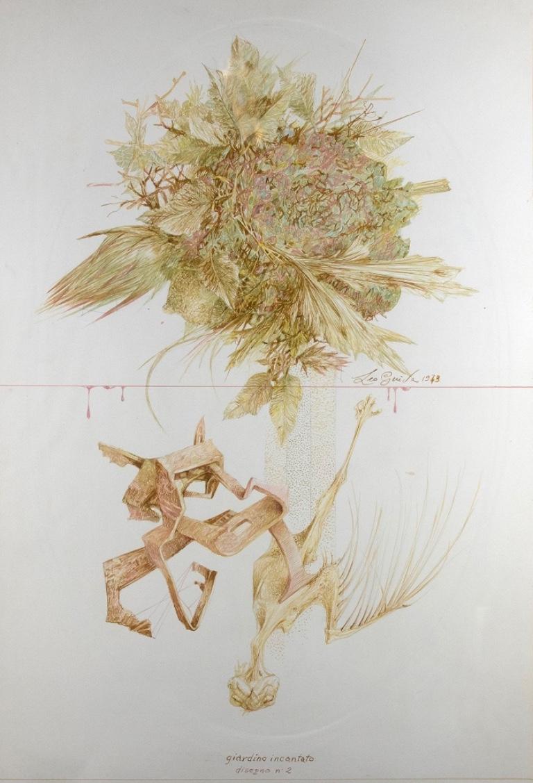 Leo Guida - Giardino Incantato - Drawing by Leo Guida - 1973 For Sale ...