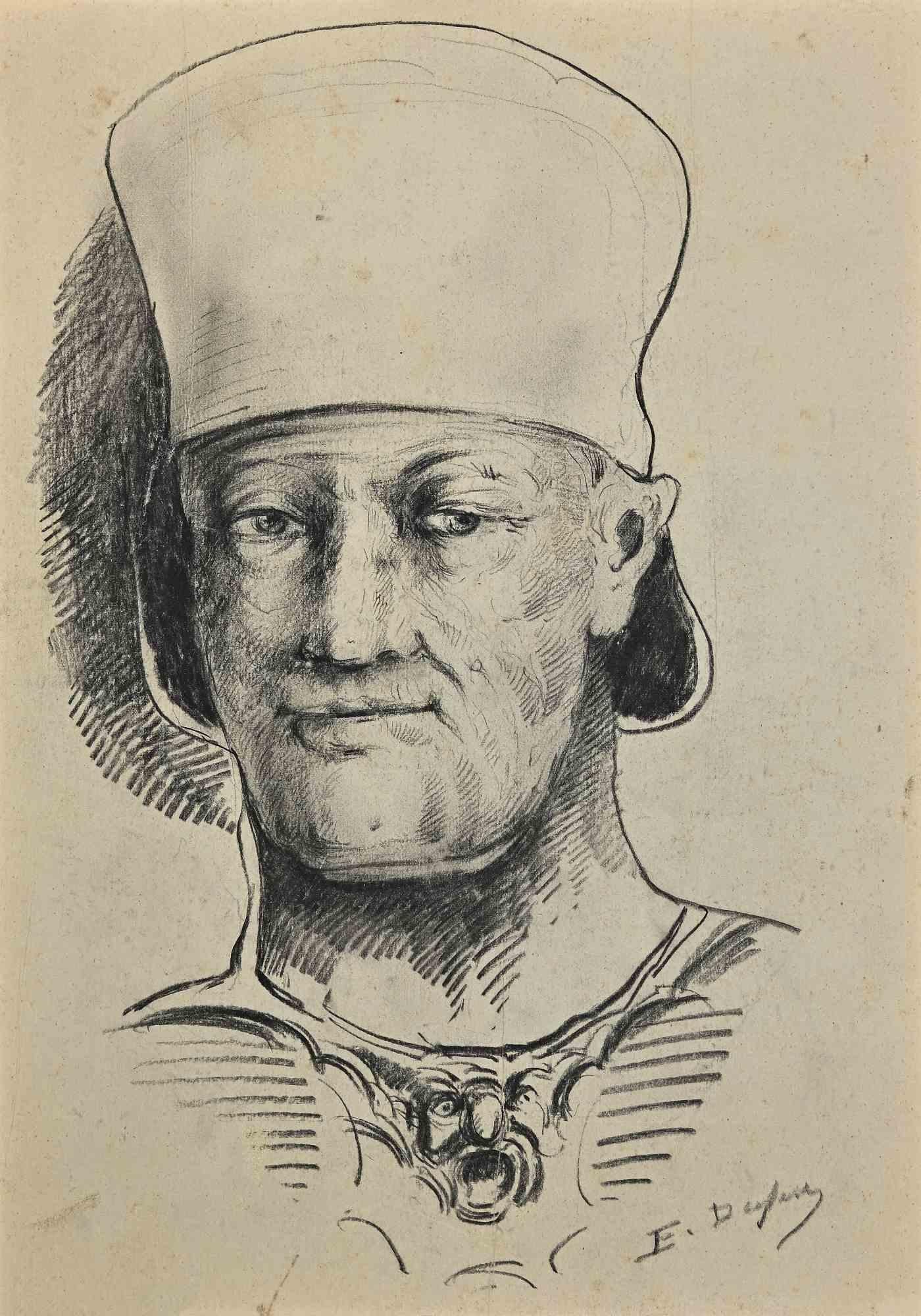 Edouard Dufeu - Les Mains de ma mère - Original Drawing By Edouard ...