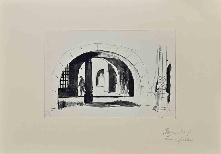 Hermann Paul - The Prospective - Drawing by Hermann Paul - Early 20th ...
