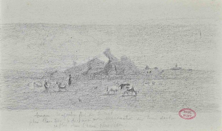 Paul Huet - Landscape - Drawing by Paul Huet - 19th Century For Sale at ...