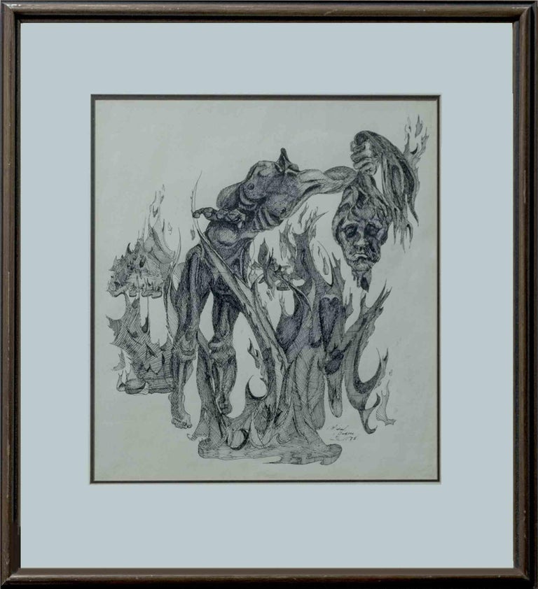 Michael Burgess - Dante's Inferno - Drawing by Michael Burgess - 1975 ...