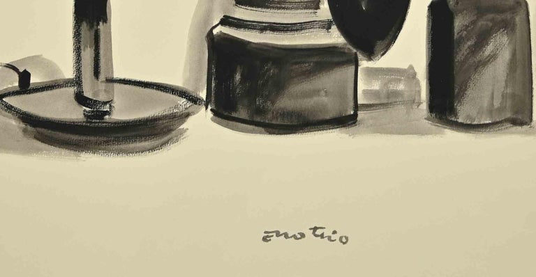 Enotrio Pugliese - Still Life with Objects - Drawing by Enotrio ...