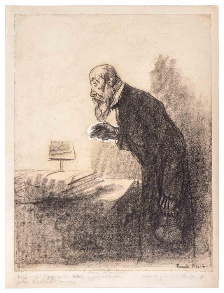 Ricardo Florés - Old Man - Drawing By Ricardo Florés - 1900 For Sale at ...
