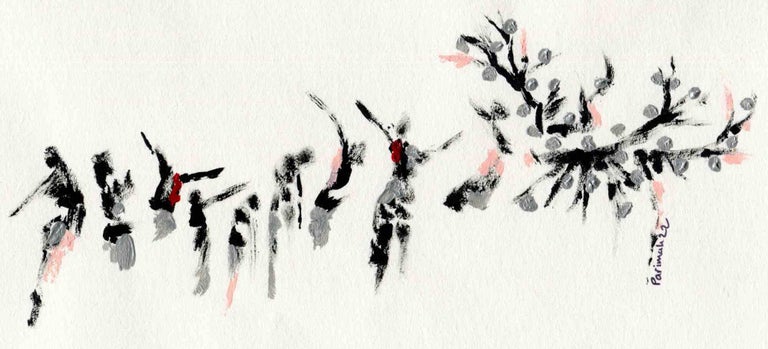 Parimah Avani - Sowing Silvery Season - Drawing by Parimah Avani-2022 ...