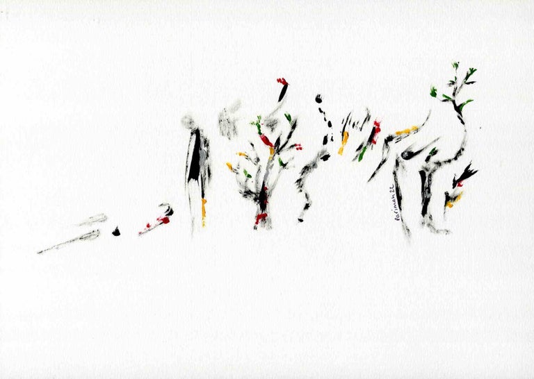 Parimah Avani - Cesare Pavese Looking At His Suicide - Drawing by ...