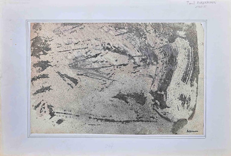 Paul Ackerman - Abstract Composition - Watercolor drawing by Paul ...