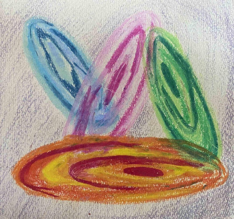 Unknown - Composition With Circles - Drawing - 1950s For Sale at 1stDibs