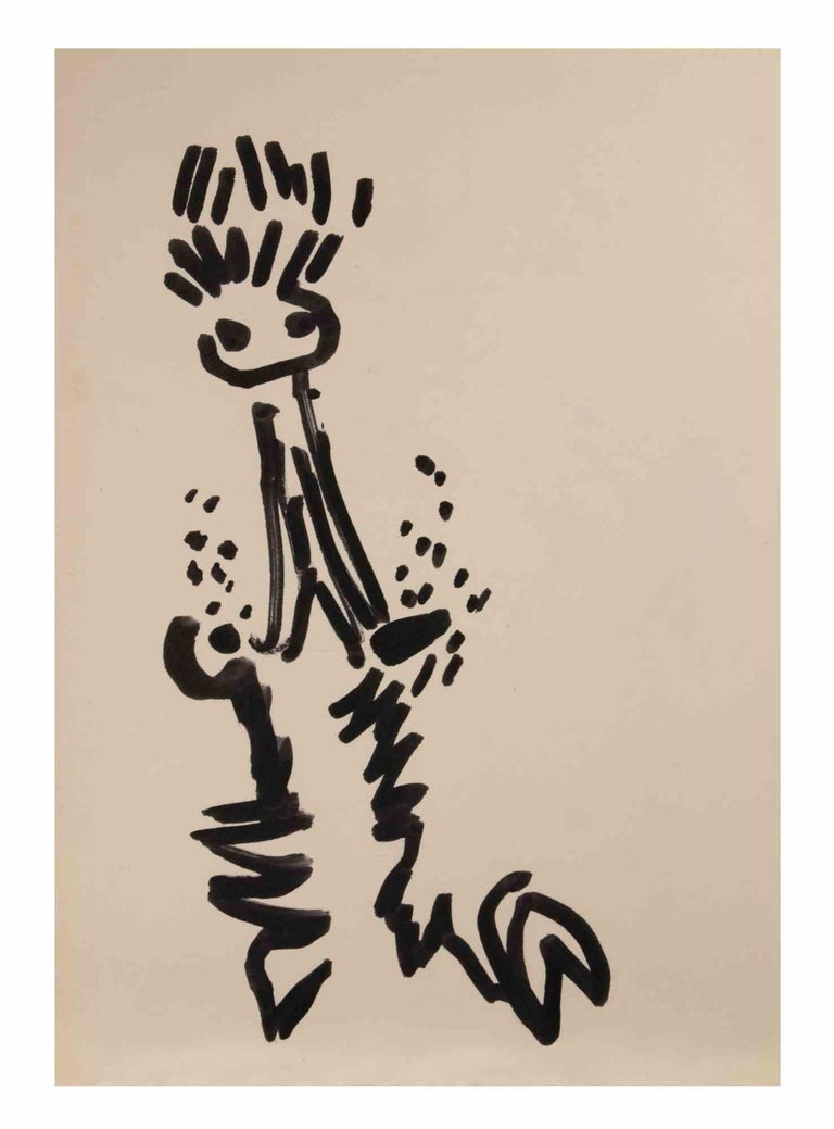Reynold Arnould - Figure - Drawing By Reynold Arnould - 1970 For Sale ...