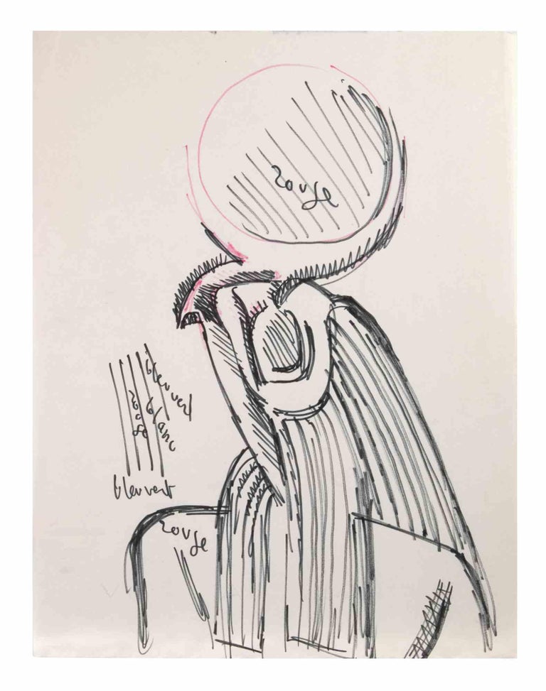 Reynold Arnould - Rouge - Drawing By Reynold Arnould - 1970 For Sale at ...