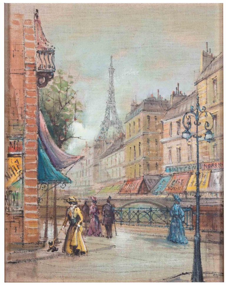 Roberto Regalier - Paris et la Belle Epoque - Pastel Drawing by Roberto ...