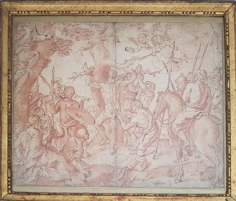 Unknown - Martyrdom of Saint Bartholomew - Original Drawing - 17th ...