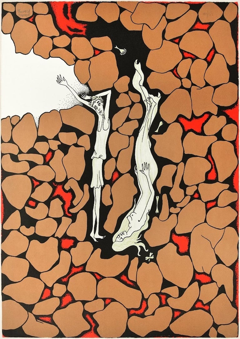 Henry Maurice - Untitled - Original Lithograph by Henry Maurice - 1973 ...