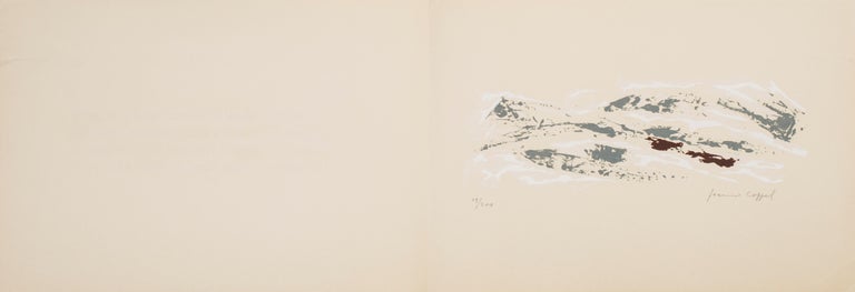 Jeanne Coppel - Abstract Composition - Screen Print on Cardboard - 1958 ...
