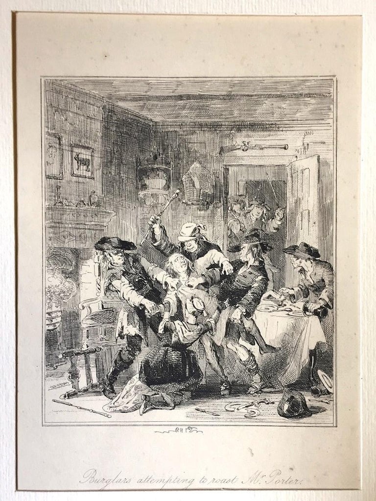 Browne Hablot Knight - Burglars Attempting to Roast Mr. Porter ...
