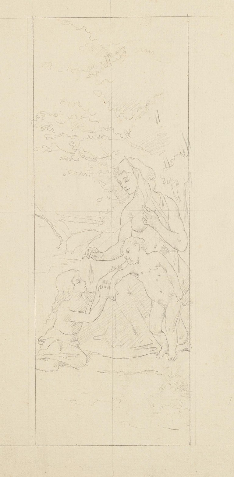 Unknown - Figures - Original Pencil Drawing - 20th Century For Sale at ...