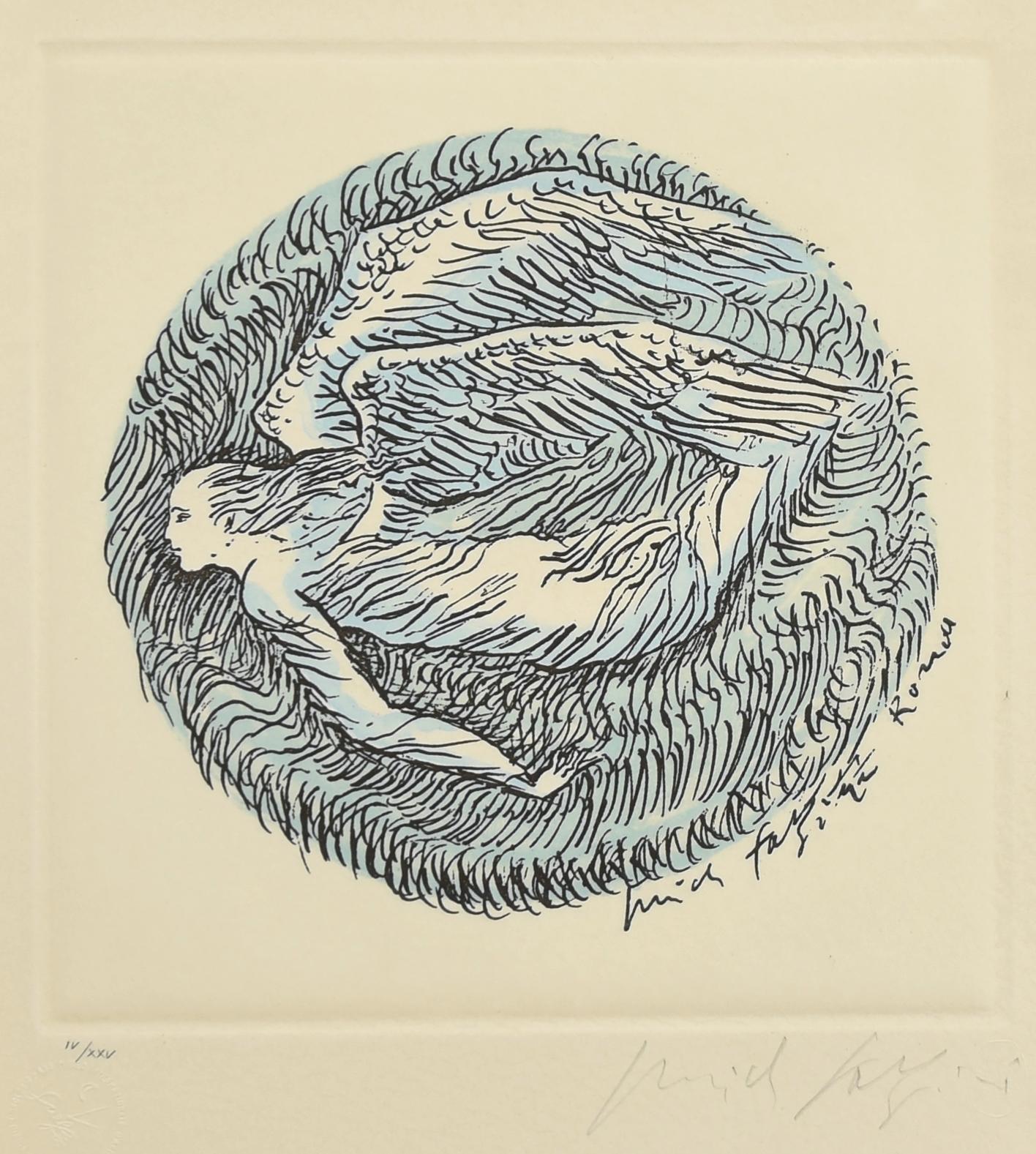 Pericle Fazzini - Dante Meets Virgil - Original Bronze Sculpture by P ...