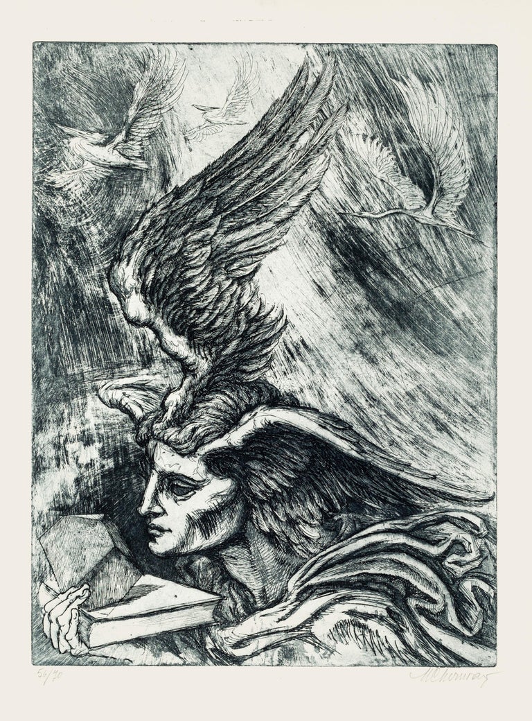Marcel Chirnoaga - Philosopher's Stone - Original Etching by M ...