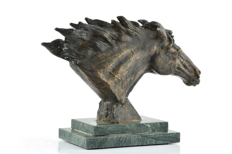 Domenico Mazzone - Bust of a Horse - Original Bronze Sculpture by D ...