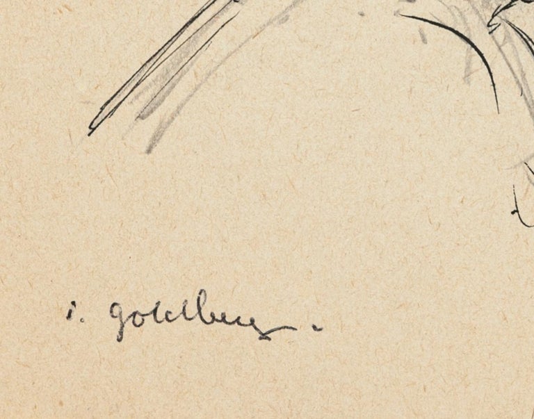 Simon Goldberg - Portrait - Original Pencil and Ink Drawing by S ...