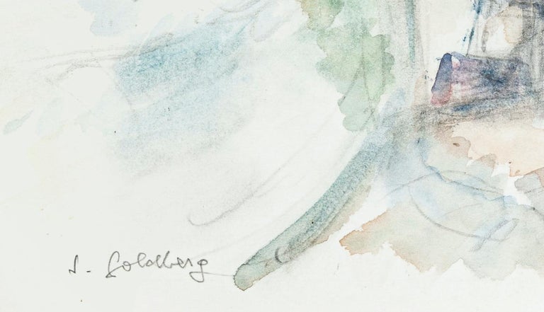 Simon Goldberg - Lonely Woman - Pencil and Watercolor by S. Goldberg ...