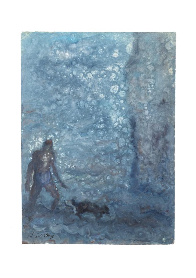 Simon Goldberg - Under the Snow - Mixed Media Art on paper by Simon ...