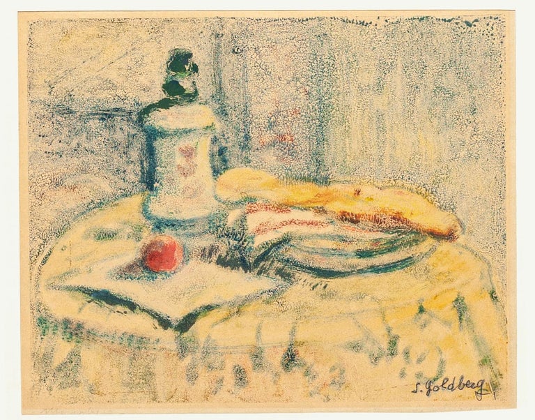Simon Goldberg - Still Life - Original Drawing in Mixed Media Art by ...