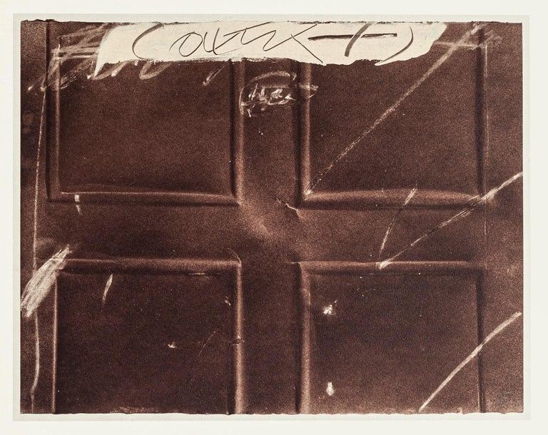 Antoni Tàpies (after) - Embossed Cross - Vintage Offset Print after ...