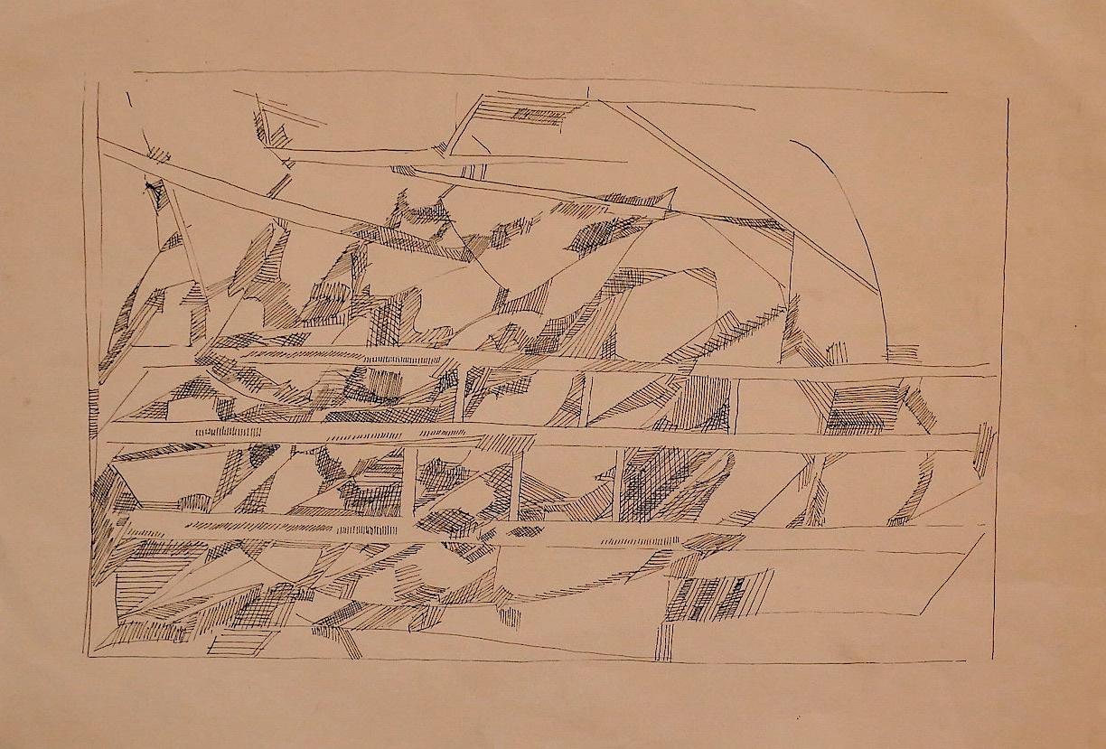 Unknown - Vintage Architectural Drawing For Sale at 1stDibs